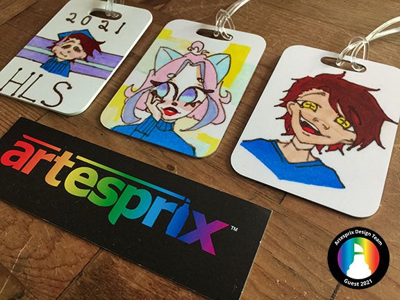 Making Anime Bag Tags with Artesprix Markers | Artesprix