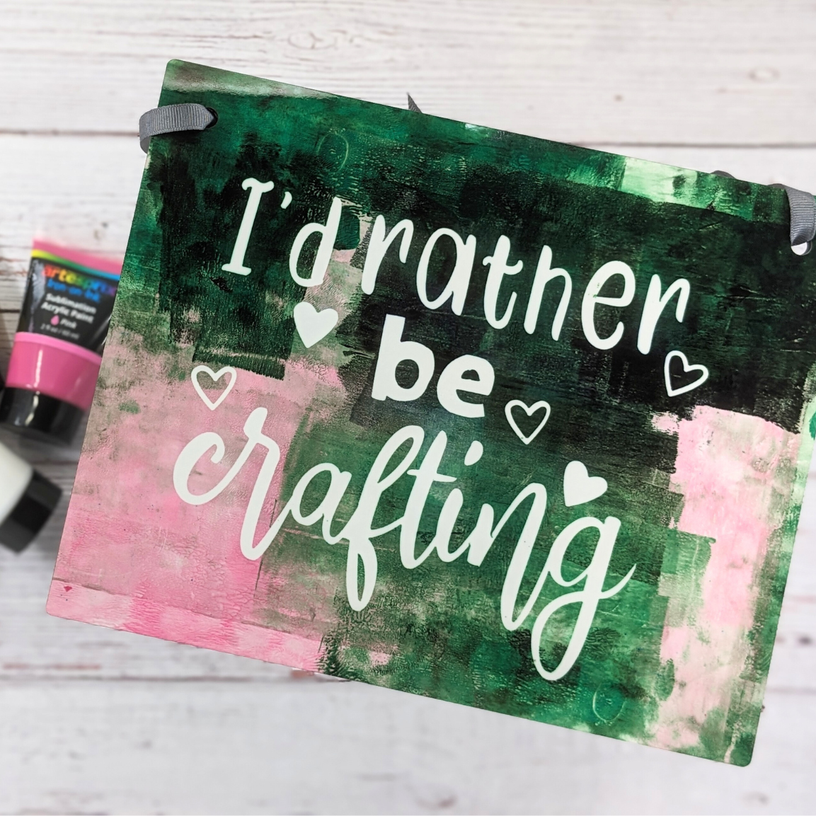 Messy Look, Smooth Feel Crafty Sublimation Sign | Artesprix