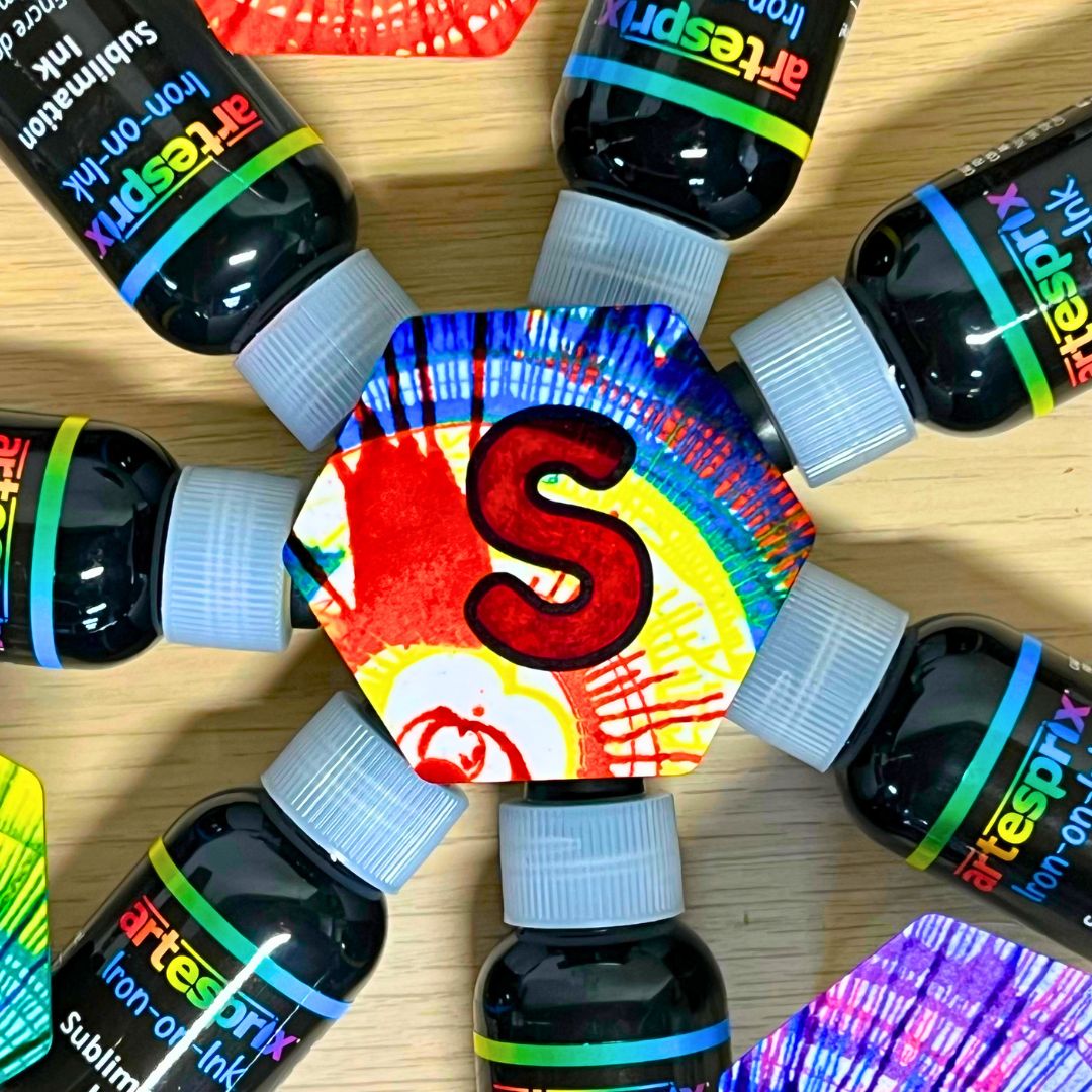 Homemade Sublimation Spin Art Magnets with Artesprix | Artesprix