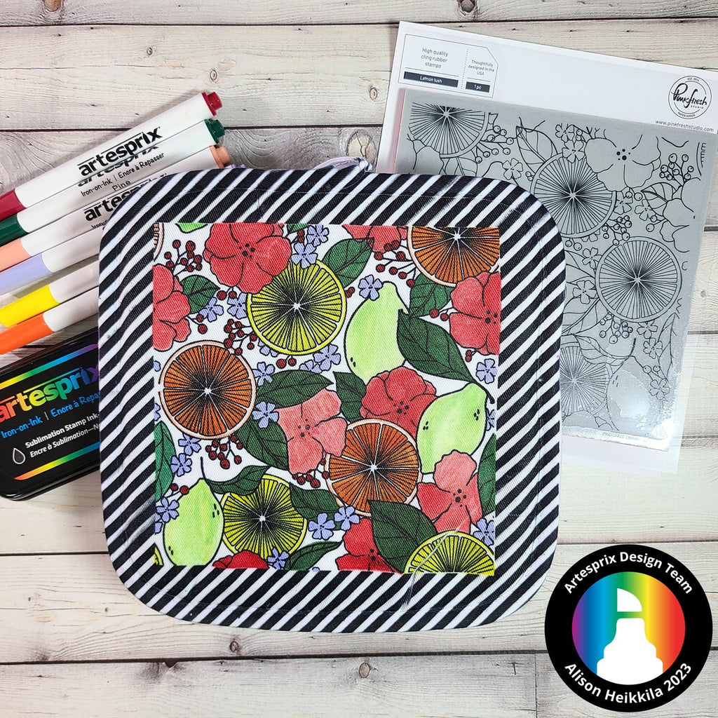 Citrus Pot Holder with Artesprix's Newest Sublimation Markers | Artesprix