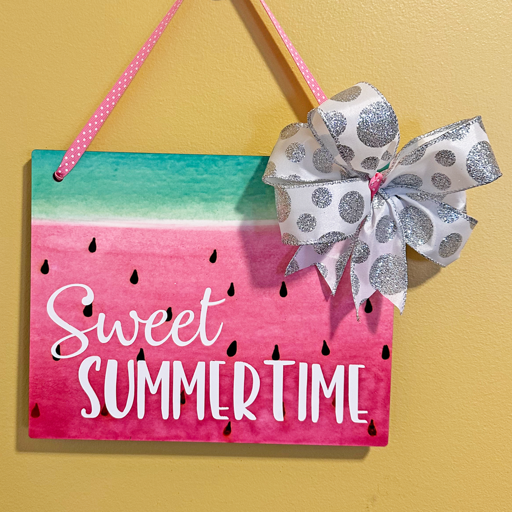 Summertime Sublimation Sign with Artesprix Ink & Vinyl | Artesprix