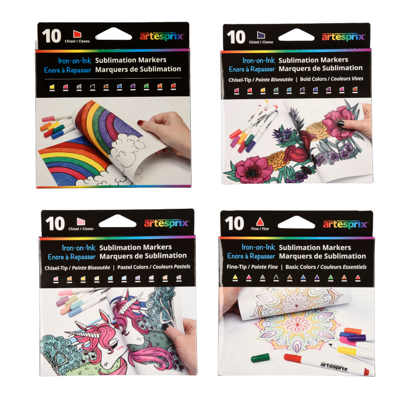 Artesprix Sublimation Markers Bundle (4) | Artesprix